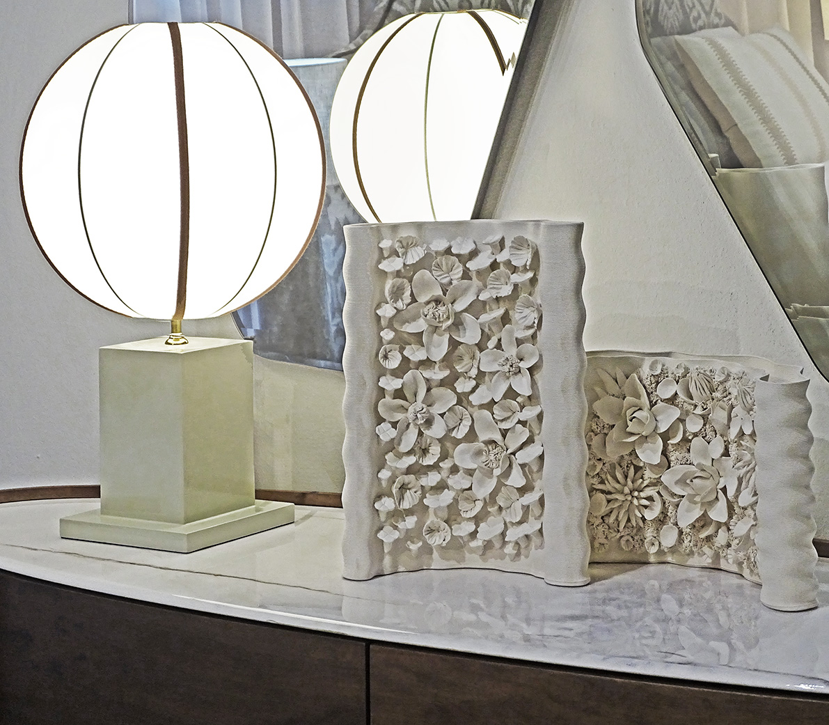 Lighting, Lamp bases SQUARE ROUND TABLE LAMP | Mavriki & CO
